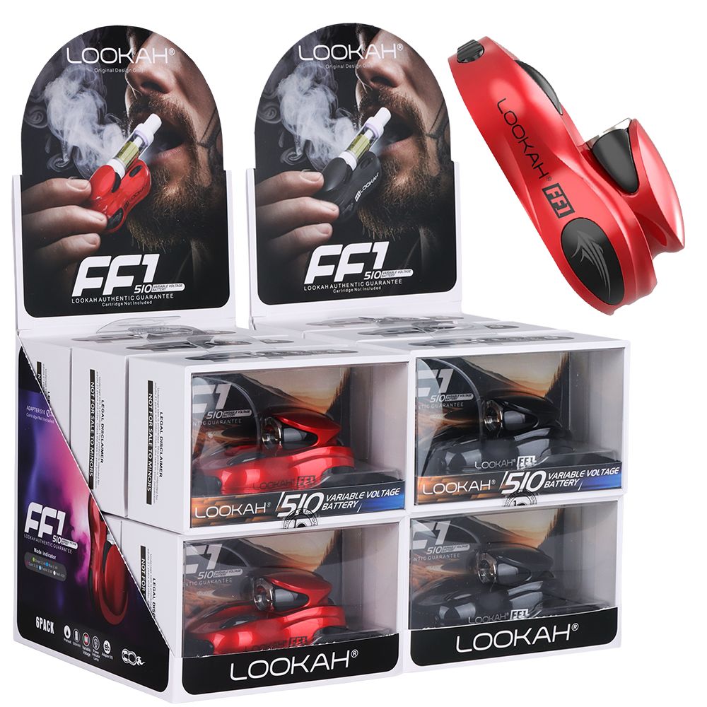 Lookah FF1 Race Car Variable Voltage 510 Vape Battery - 6ct – Headshop.com