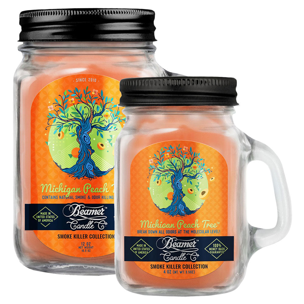 Beamer Candle Co. Mason Jar Candle | Michigan Peach Tree – Headshop.com