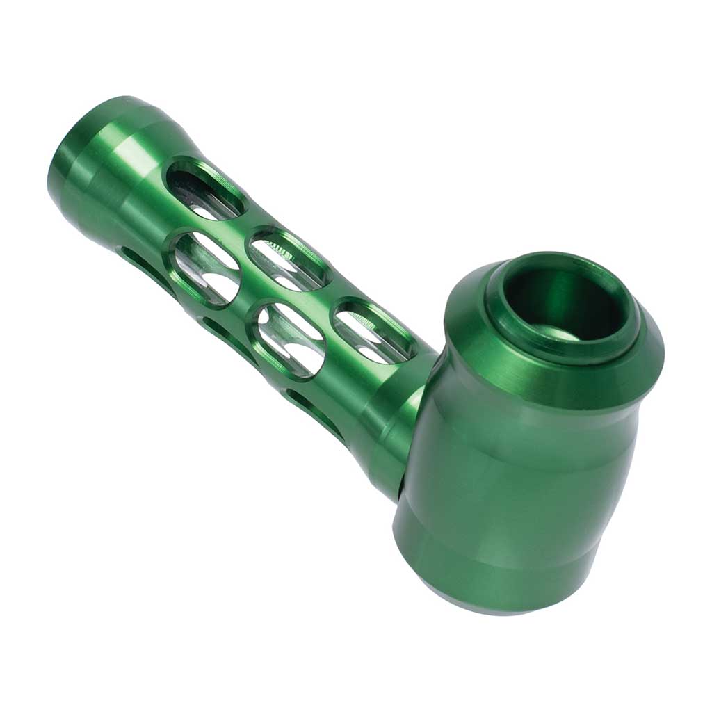 ALUMINUM GLASS PERFORATED HAND PIPE – Headshop.com