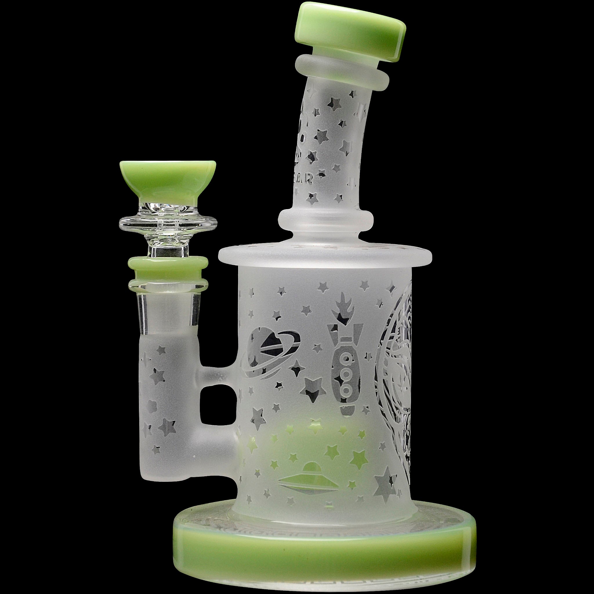 Calibear Sandblasted Flower Of Life Mini Can Bong – Headshop.com