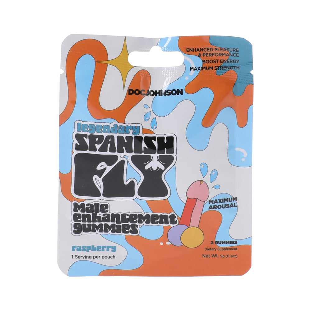 Spanish Fly Male Enhancement Gummies Raspberry 2-Pcs 12ct – Headshop.com