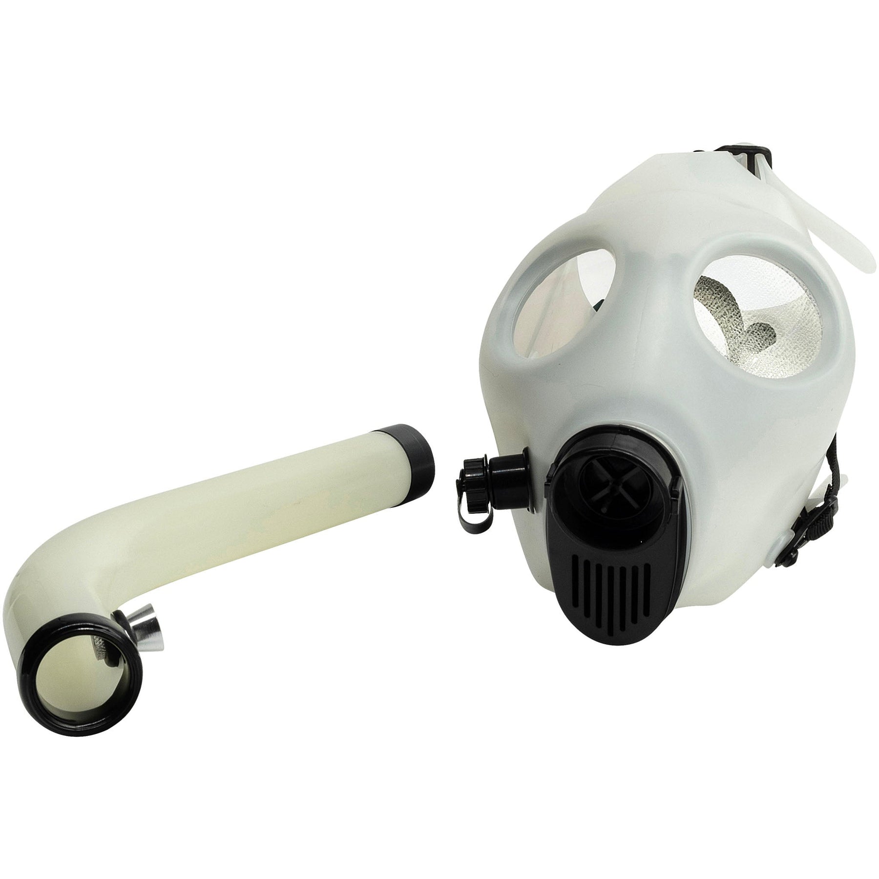Acrylic Glow In The Dark Curved Steamroller Tube Gas Mask – Headshop.com