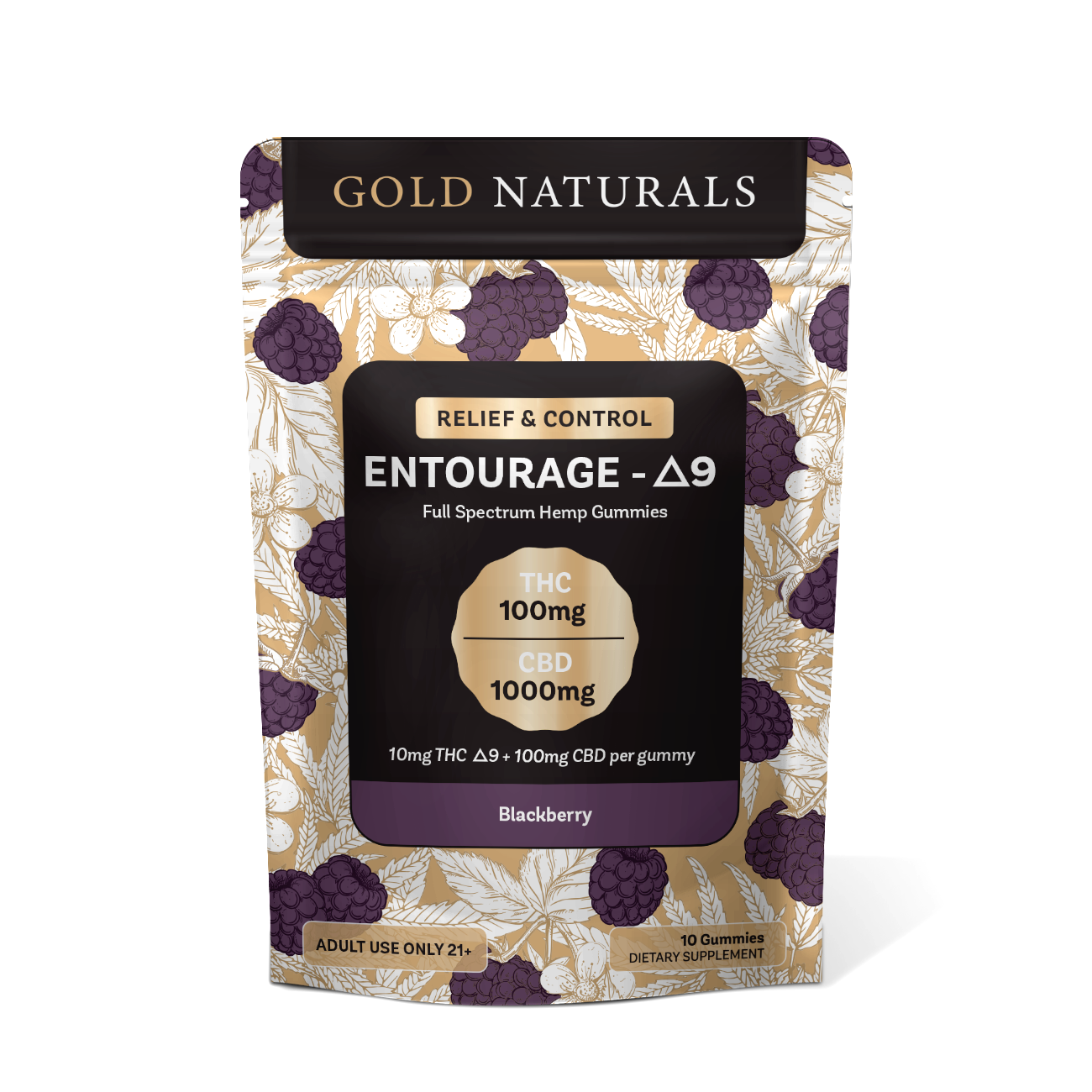 Gold Naturals Entourage Δ9 Gummy – Headshop.com