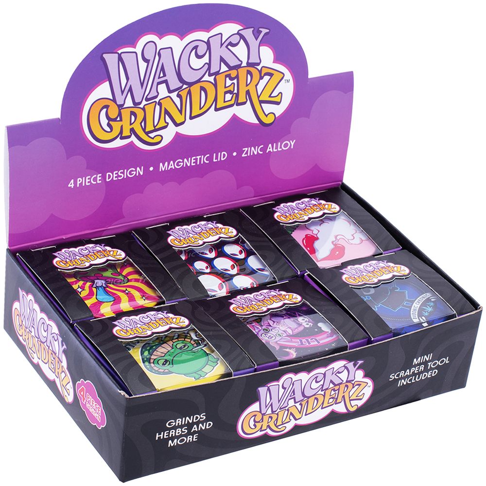 Wacky Grinderz Classic Wacky Assortment - 2.5" / 4pc / 6ct – Headshop.com