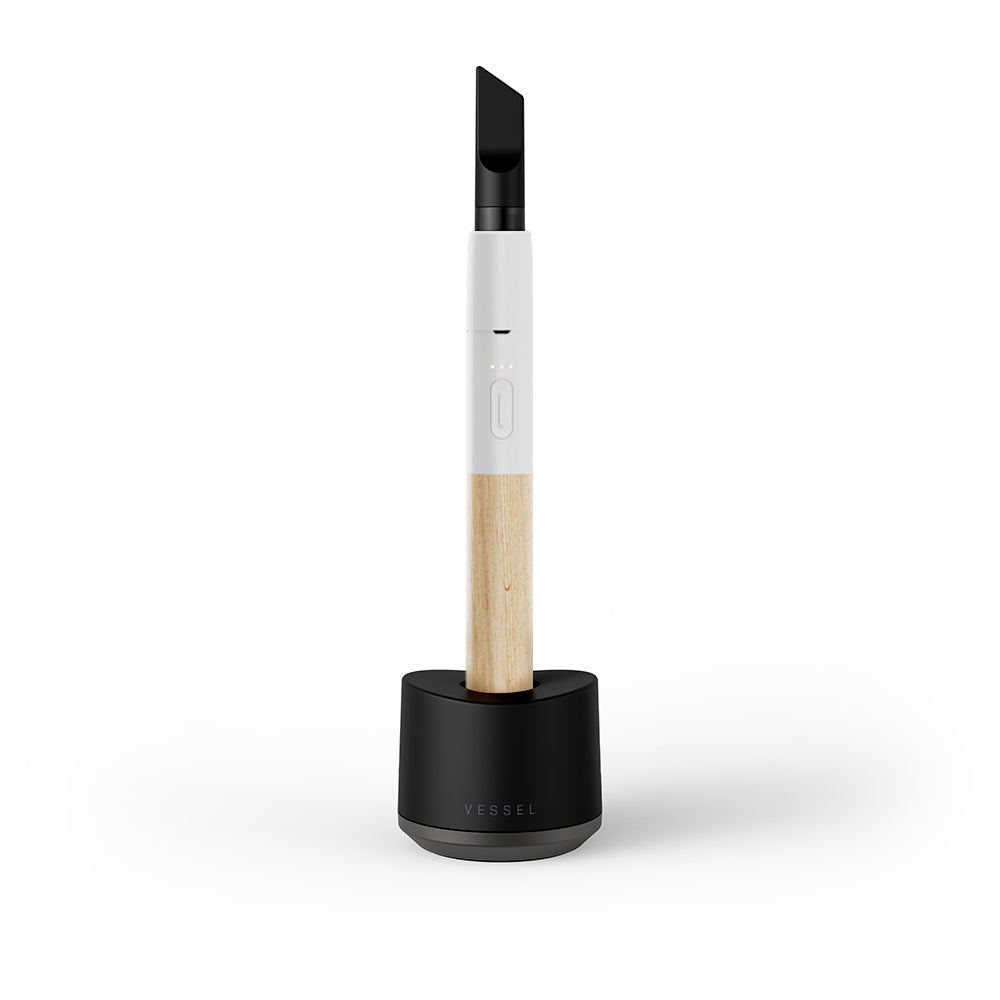 Vessel Wood Vape Pen Battery [White/Beechwood] + – Headshop.com