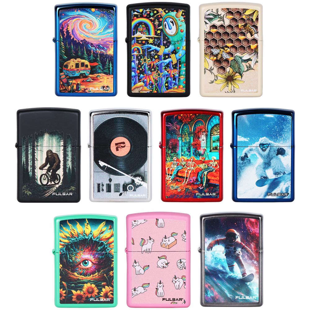 10CT BOX - Pulsar Design Series Zippo Lighter Prepack 3 – Headshop.com