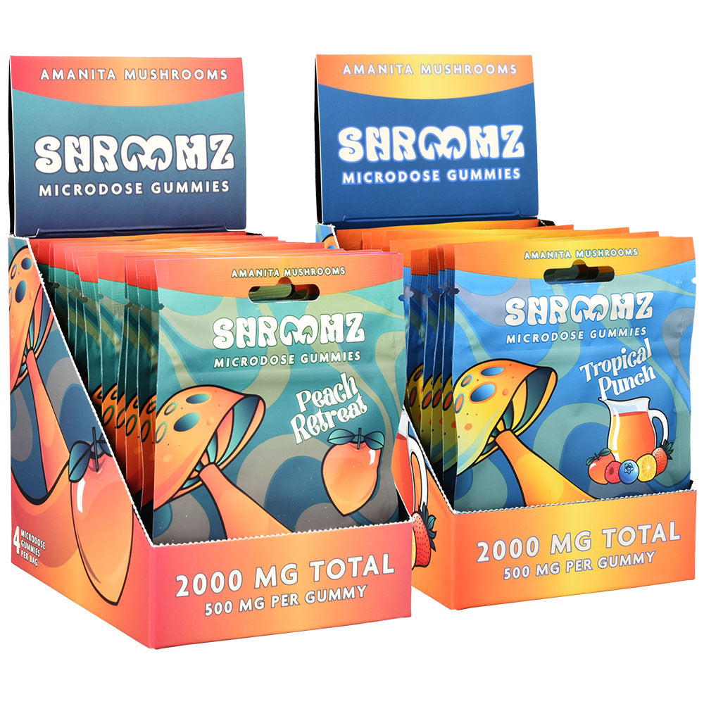 Shroomz Amanita Muscaria Psychedelic Gummy | 2000mg | 4pc | 12pc Displ ...