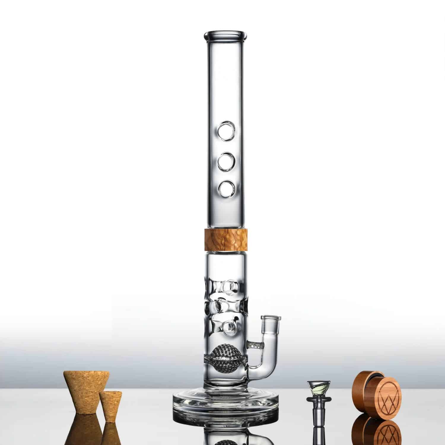 Vitae Glass 18"Swiss Sphere + Trio Origin Bong – Headshop.com