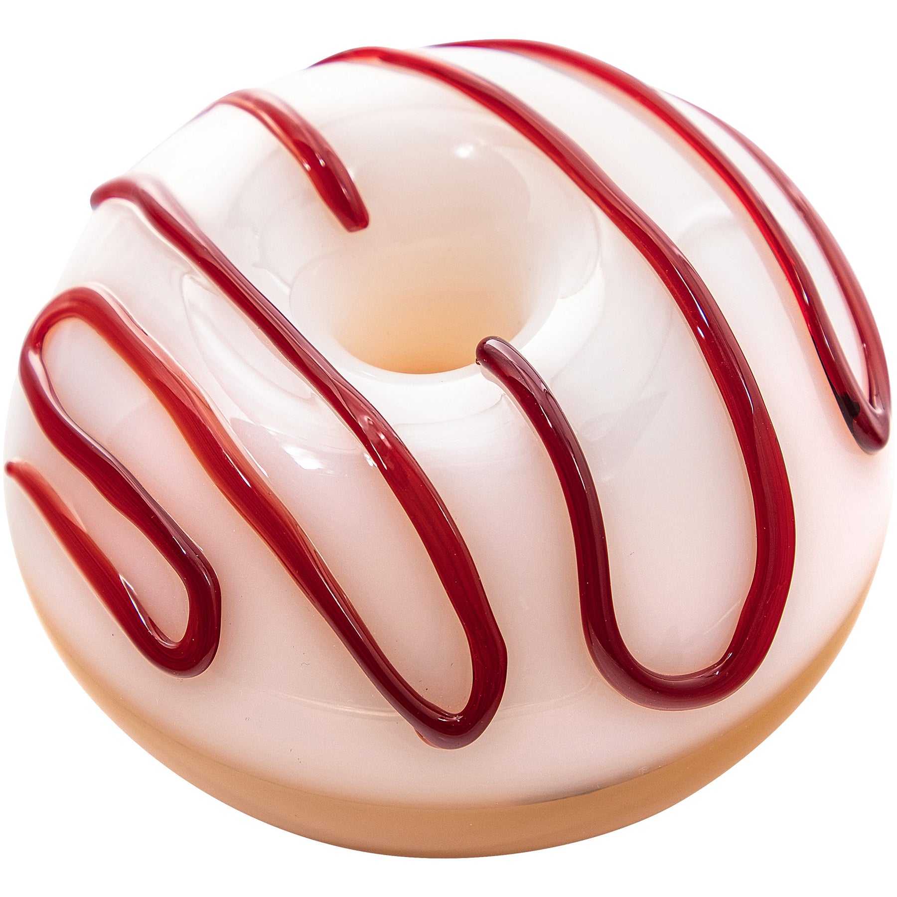 LA Pipes "Frosted Donut" Glass Pipe – Headshop.com