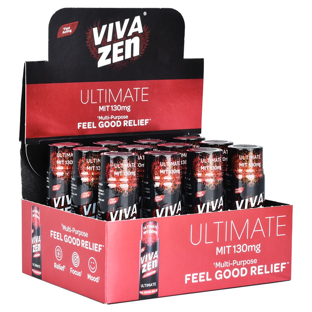 VIVAZEN MIT 130 Ultimate 3x Liquid Kratom - 130mg / 0.5oz 12ct – Headshop.com