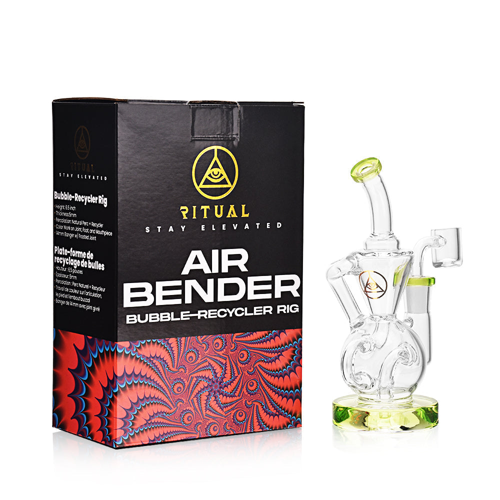 Ritual Smoke - Air Bender Bubble-Cycler Concentrate Rig - Lime Green ...