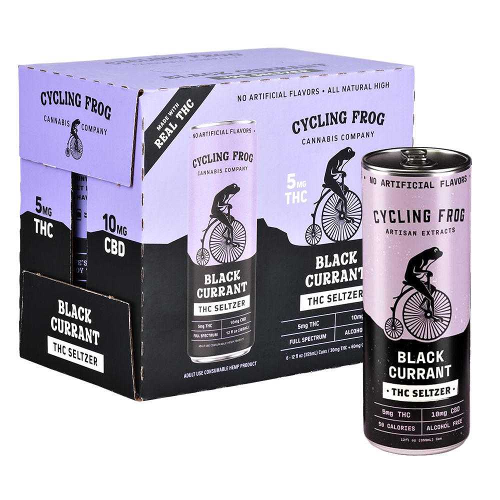 Cycling Frog THCA Seltzer | 12oz | 5mg THC / 10mg CBD | 6ct – Headshop.com