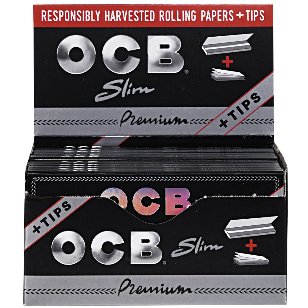 OCB Premium Rolling Papers & Tips 24pcs – Headshop.com