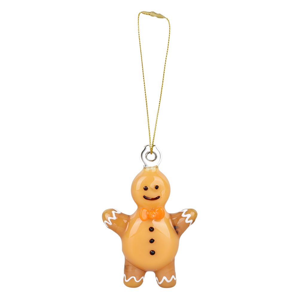 Santa's Secret Glass Christmas Hand Pipe - 3.5" / Gingerbread man ...