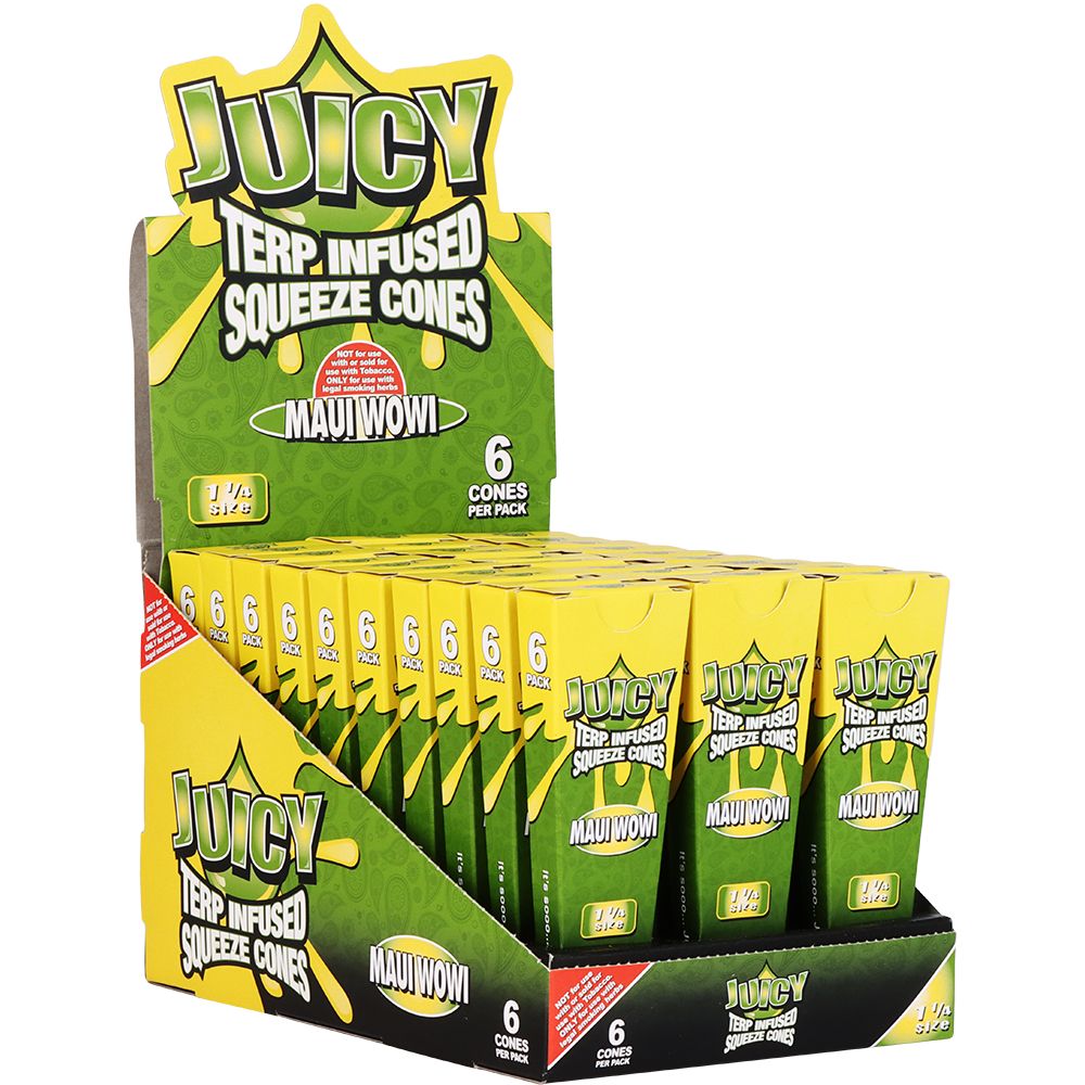 Juicy Terp Infused Squeeze Cones | Maui Wowi | 30pk Display – Headshop.com