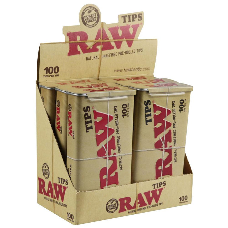 Raw Pre-Rolled Tips Tin – Headshop.com