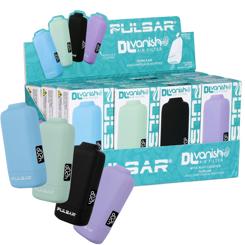 Pulsar DL Vanish Personal Air Filter with Puff Counter | 12pc Assorted ...