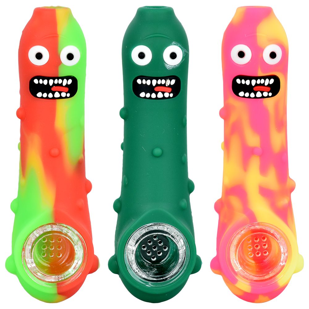 Pickle Richard Silicone Hand Pipe - 4.5" / 10CT – Headshop.com