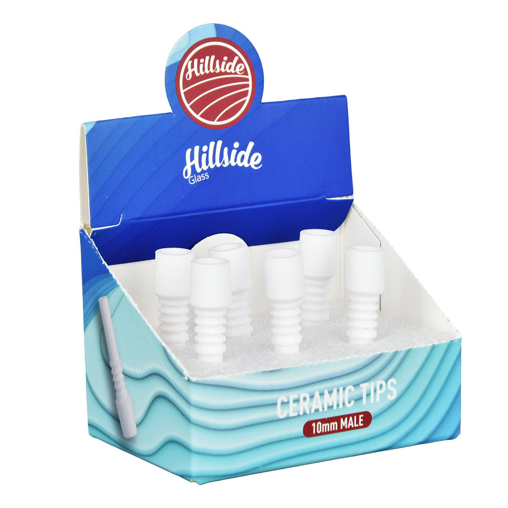 Hillside Glass Ceramic Dab Tips - 1.5" / 10mm M 6pcs – Headshop.com
