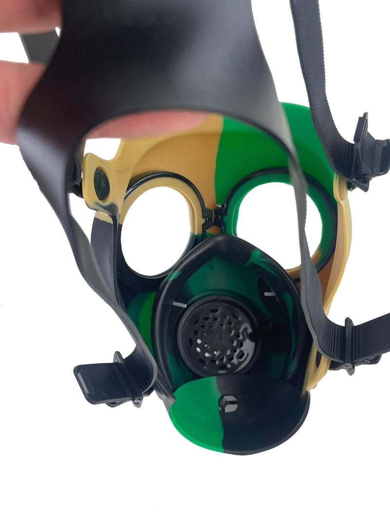 Multi-Colored Silicone Skull Gas Mask Bong – Headshop.com