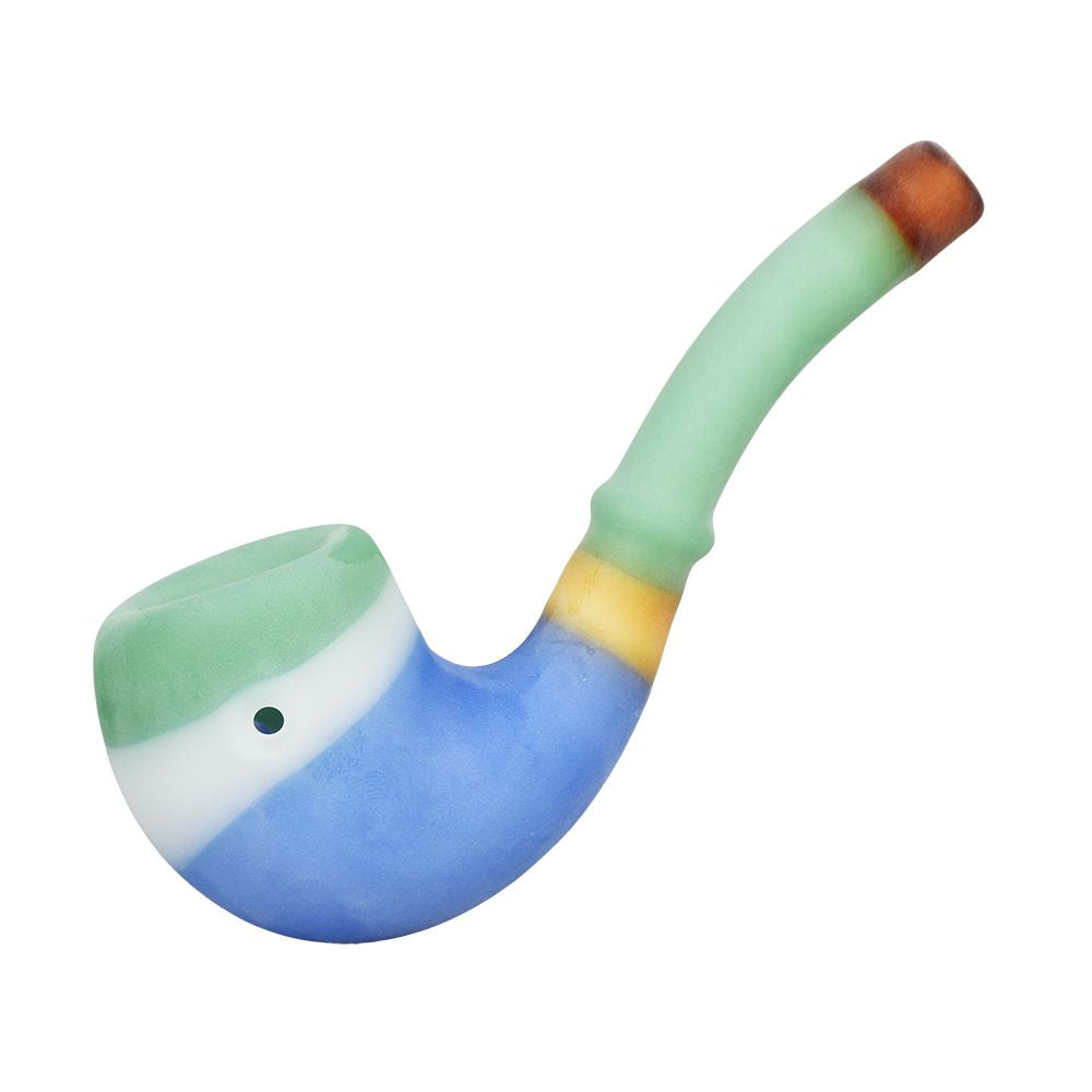 Playtime Sandblasted Sherlock Glass Pipe - 6" / Colors Vary – Headshop.com