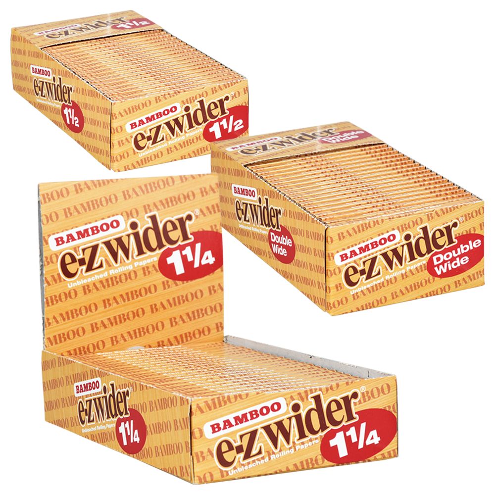 EZ Wider Bamboo Rolling Papers | 24pc | 24pk Display – Headshop.com