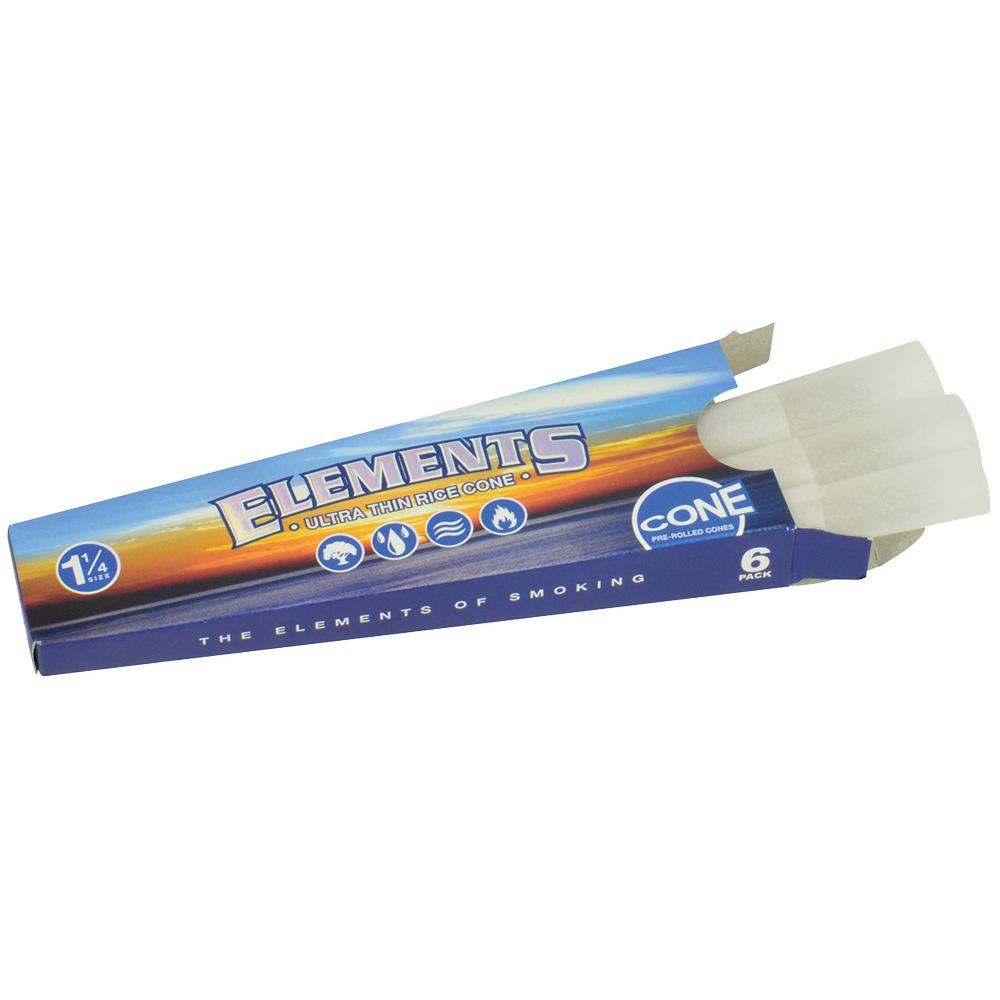 Elements Ultra Thin Rice Cones – Headshop.com