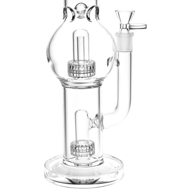 Pulsar Double Chamber Bubble Glass Water Pipe - 14" / 14mm F / Clear ...