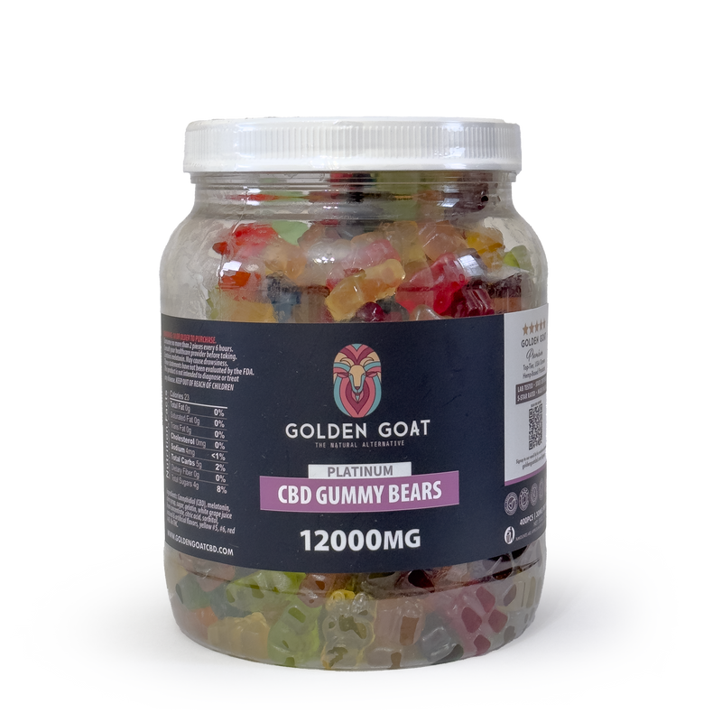 CBD Platinum Gummies - Clear Bears 12000MG – Headshop.com
