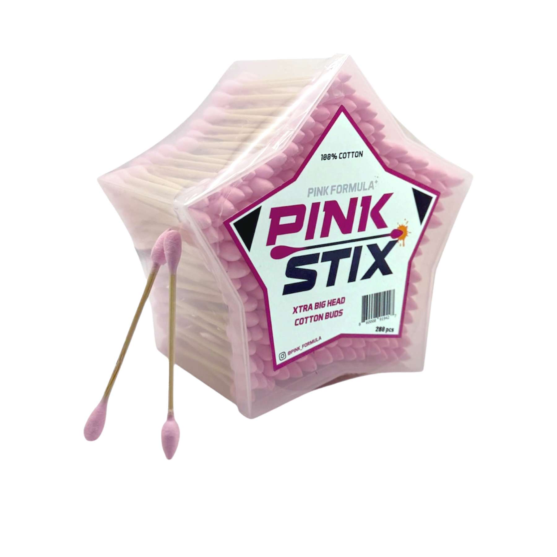 Pink Stix - XL Cotton Heads: Single Pack – Headshop.com
