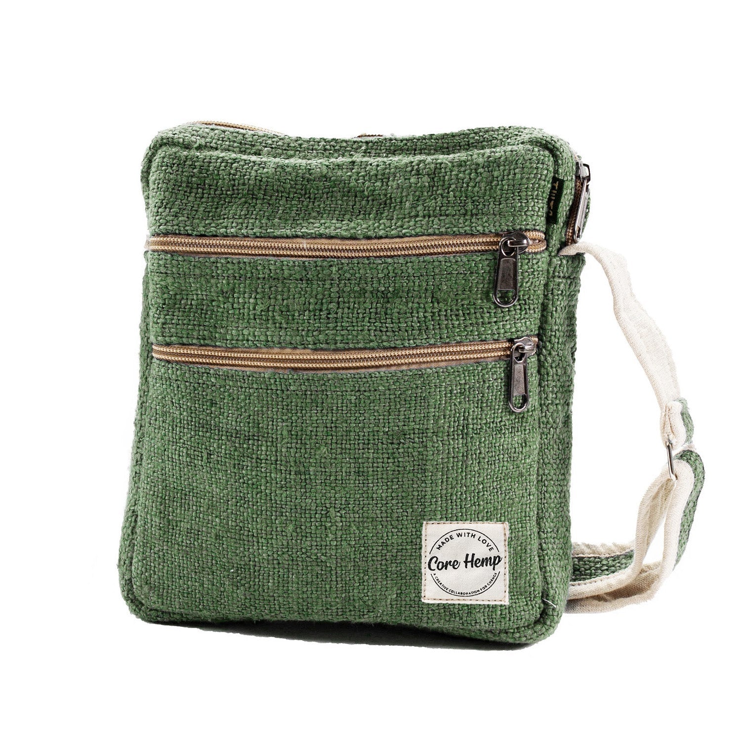Core Hemp Multi Pocket Crossbody Purse - Banyan Green – Headshop.com