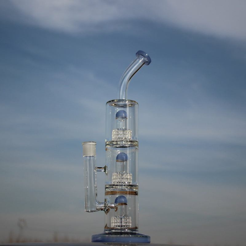 Triple Matrix Percolator Glass Water Pipe 15" – Headshop.com