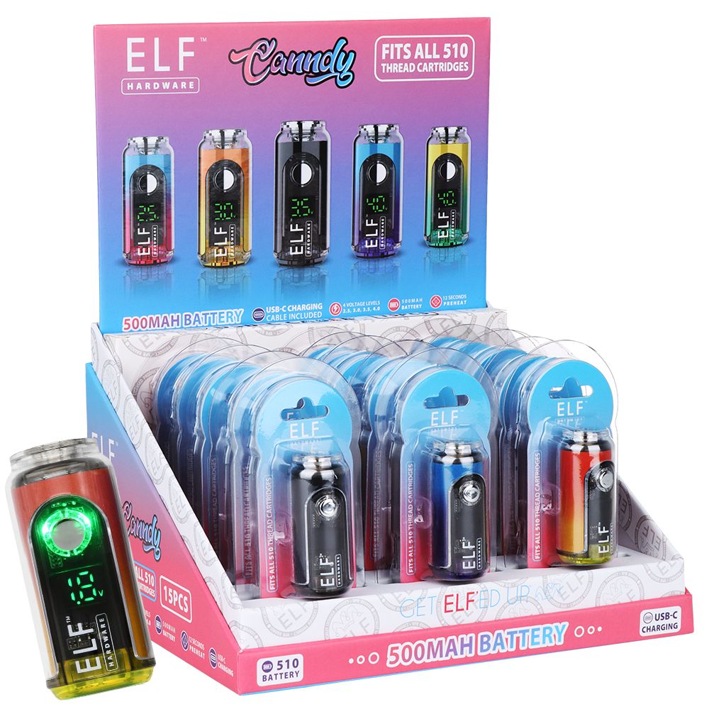 ELF Hardware Candy 510 Cart Vape Battery - 500mAh / 15ct – Headshop.com