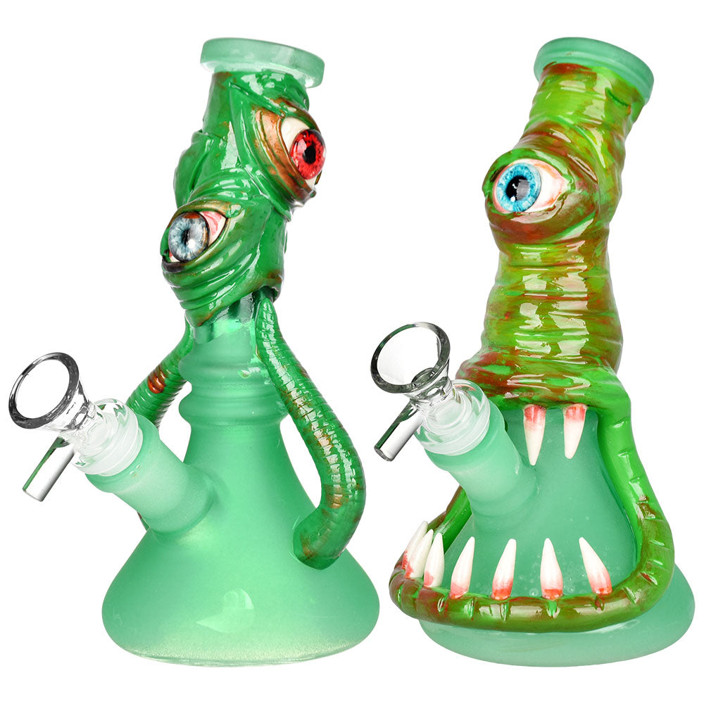 Bleary Eyed Beastie 3D Painted Beaker Water Pipe - 7.5" – Headshop.com